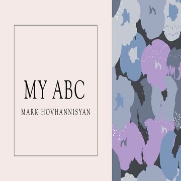 My ABC english alphabet powerpoint slideshow | PPTX