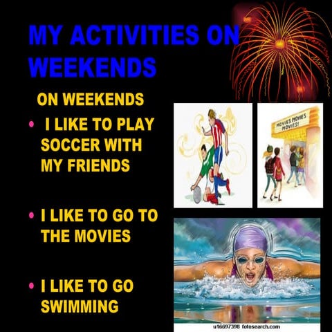 My activities on weekends | PPT