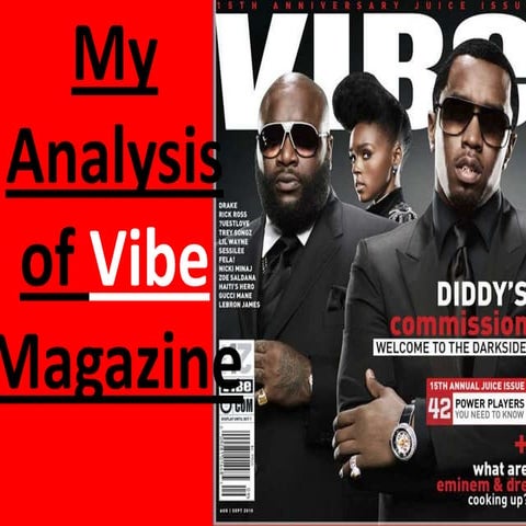 My analysis of vibe magazine upload | PPT