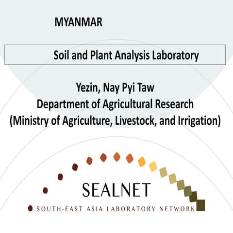 Myanmar, Soil and Plant Analysis Laboratory, Ministry of Agriculture ...