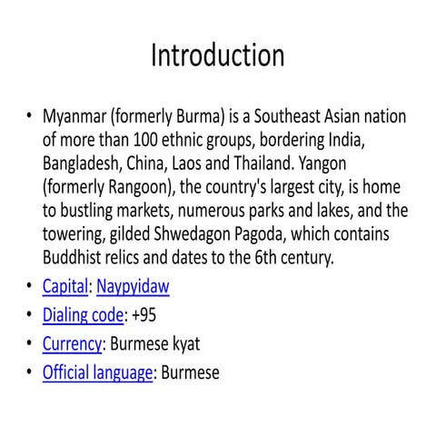 Myanmar | PPTX