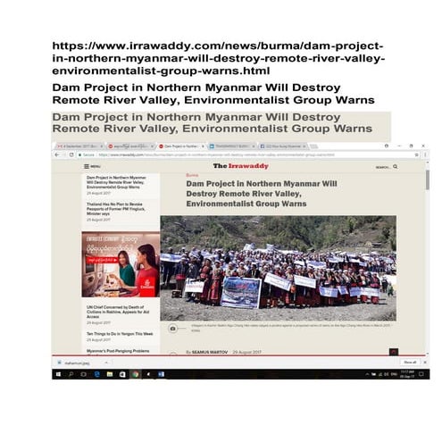 MYANMAR ENVIRONMENTAL WATCH COLLECTION SEPTEMBER 2017 | PDF