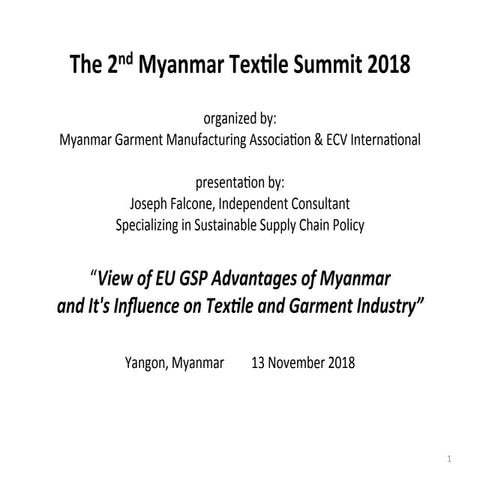 "What does the EU's Everything But Arms (GSP) tariff-­‐free access ...