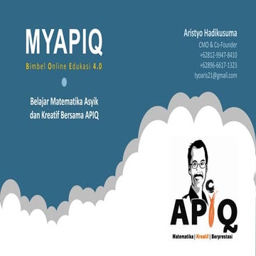 MyAPIQ bimbel online eduka 40 dari Paman APIQ | PPT