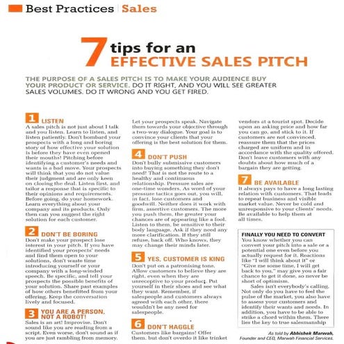 Best Practices | Sales | PDF