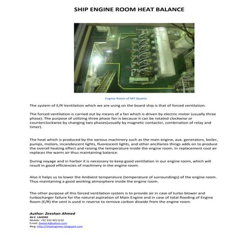 My articles (ship engine room ventilation system) | DOC