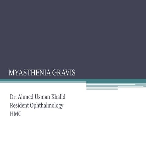 Myasthenia gravis | PPT