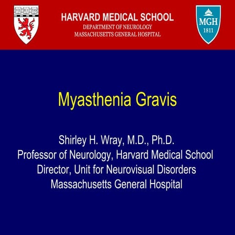 Myasthenia gravis guest_lecture[1] | PPT