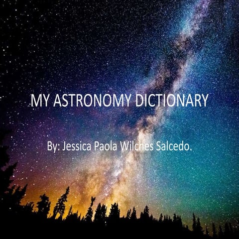 My astronomy dictionary | PDF