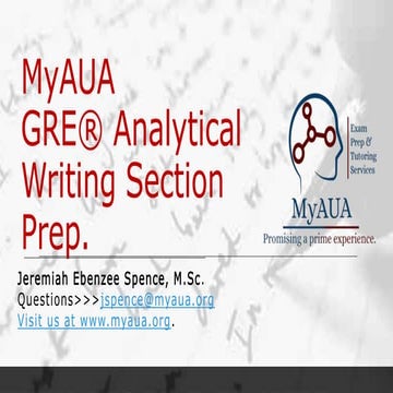 MyAUA GRE® Analytic Writing Section Prep | PPTX