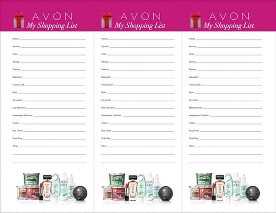 AVON CUSTOMER PROFILE - Template | DOC