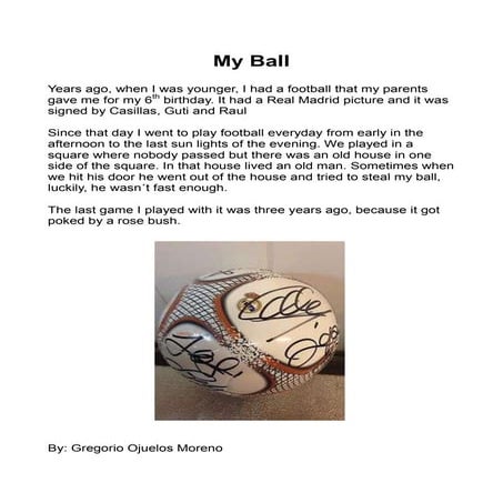 My ball | DOCX