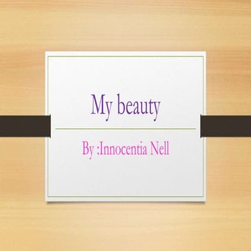 My beauty | PPT