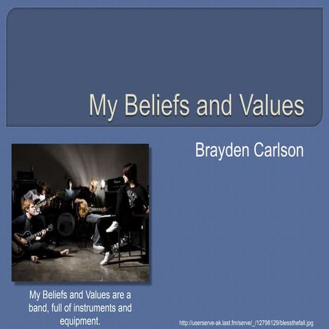 My beliefs and values | PPTX