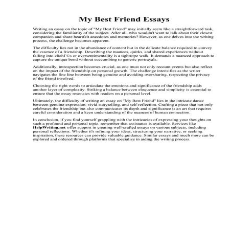 My Best Friend Essays.pdf