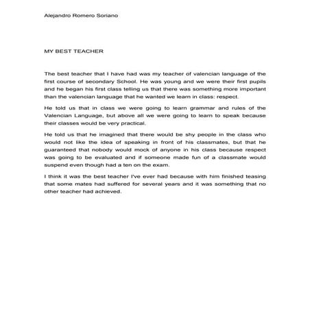 My best teacher. | PDF