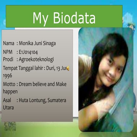 My biodata | PPSX