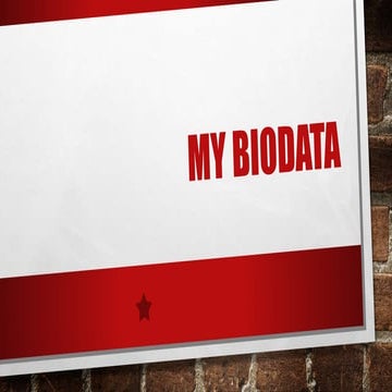 My biodata | PPT
