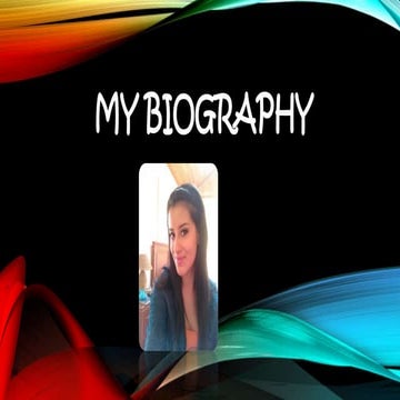 My biography | PPT