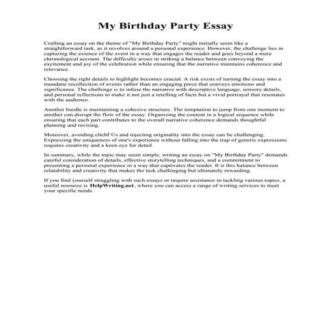 My Birthday Party Essay.pdf