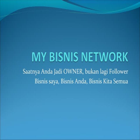 My bisnis network1 | PPT