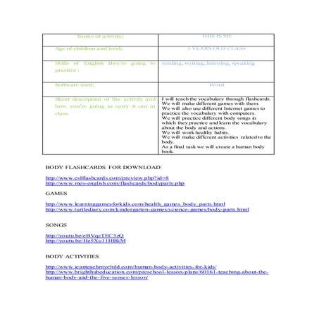 My body word document flor | DOCX