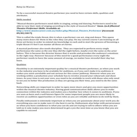 Btec performing roles | DOCX