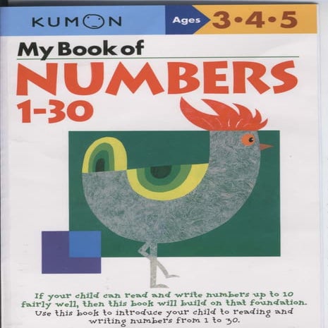 My book of number 1 30 (3-4-5 anos) | PDF