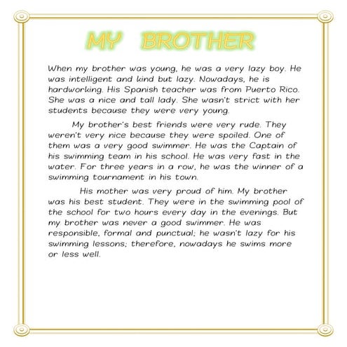 My brother-text | PDF