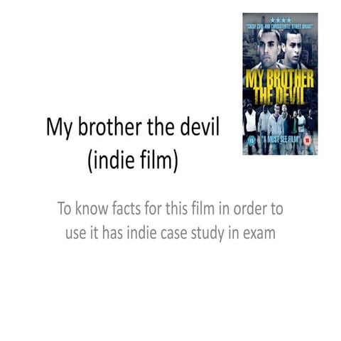My brother the devil | PPTX