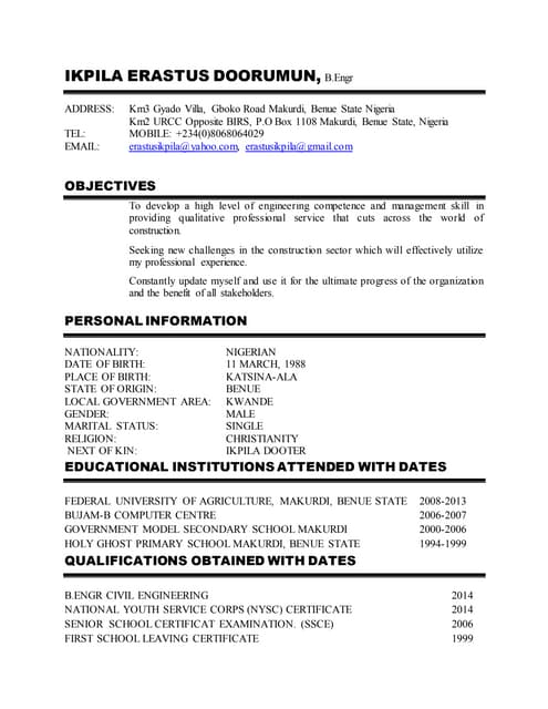 CV widodo english | PDF