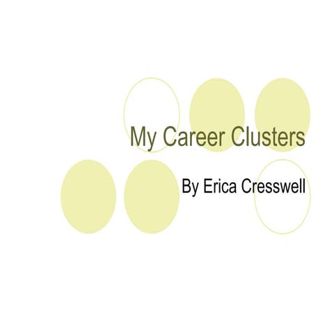 Career clusters powerpoint | PPT