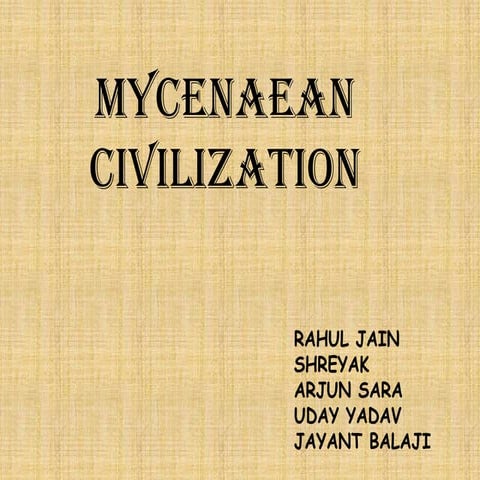 Mycenean ppt | PPTX