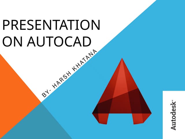 autocad presentation.pdf | Technology & Computing