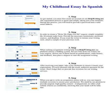 My Childhood Essay In Spanish | PDF