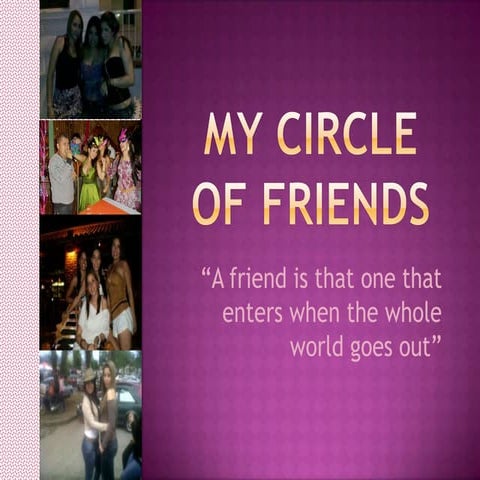 My circle of friends | PPTX