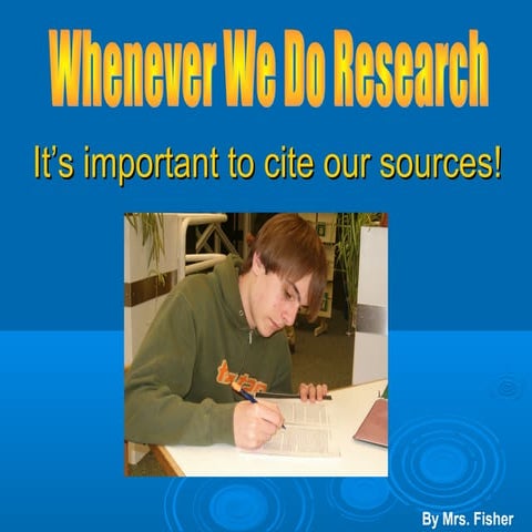 My citing sources | PPT