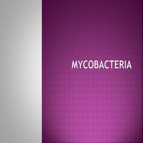 Mycobacteria | PPT