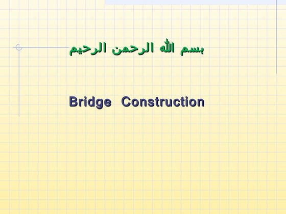Bridge construction methodology | PDF
