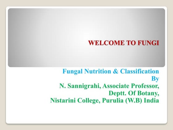 Nutrition in fungi | PPTX | Biological Sciences | Science