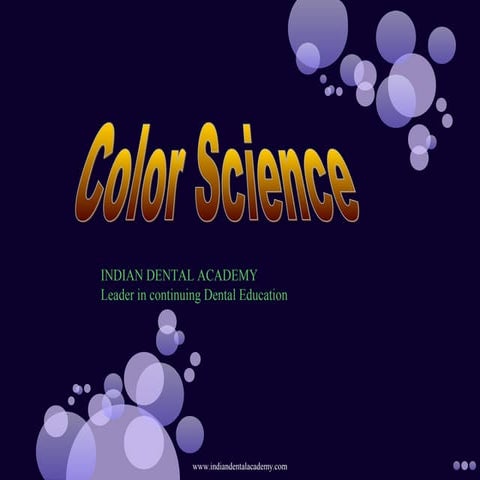My color science (2)/ dental courses | PPT