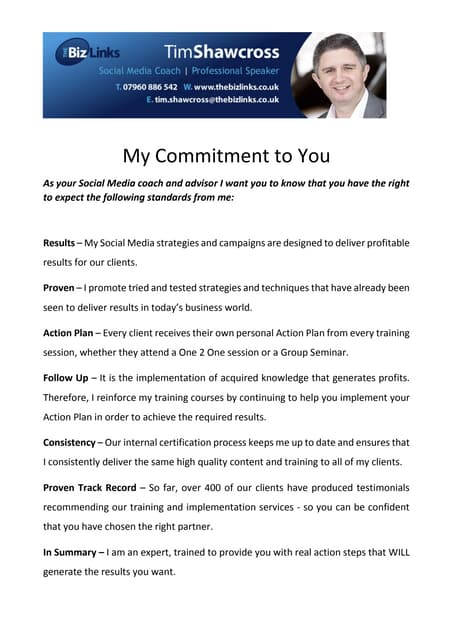 My commitment to you 2014 | PDF