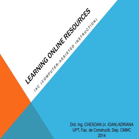 Learning online resources | PPT