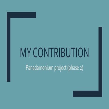 My contribution 2 | PPTX