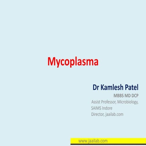Mycoplasma | PPT