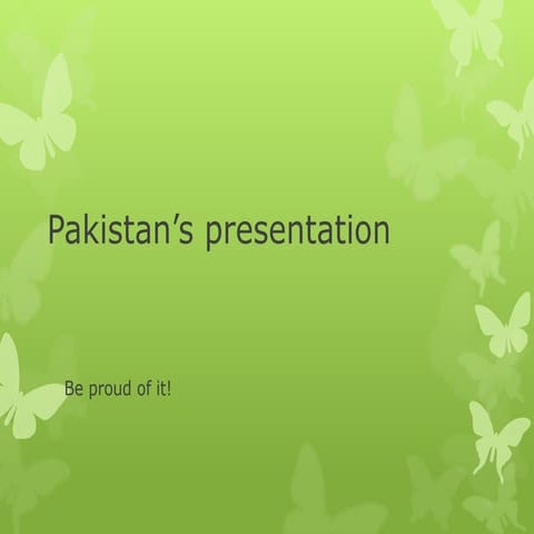 Presentation on Pakistan | PPTX