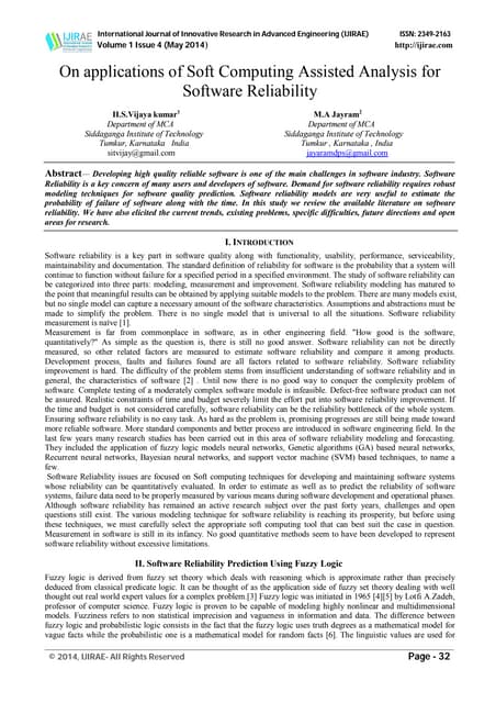 A survey of predicting software reliability using machine learning ... A survey of predicting software reliability using machine learning ...