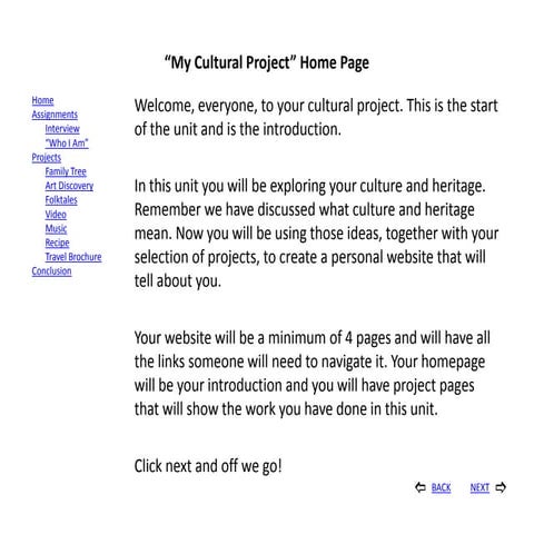My Cultural Project Intro | PPT