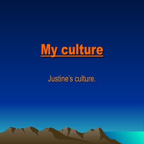 My culture | PPT