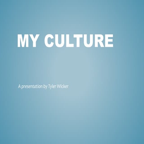 My culture | PPTX